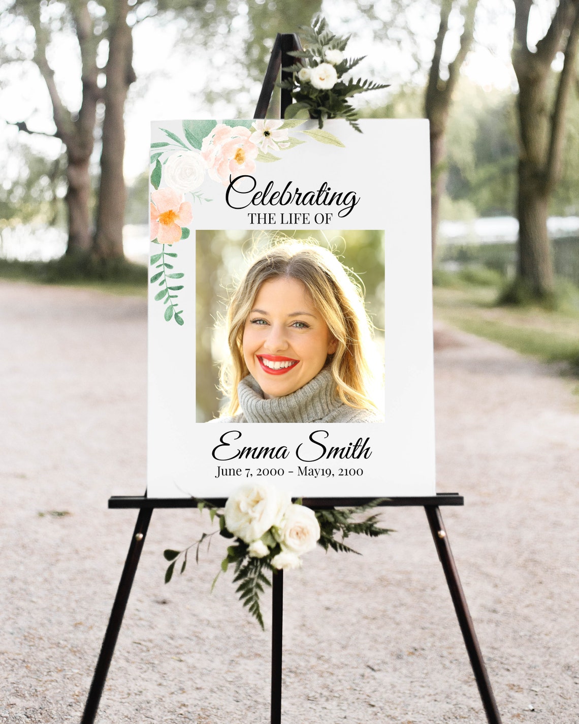 Memorial Sign Celebration of Life Celebrating the Life of - Etsy