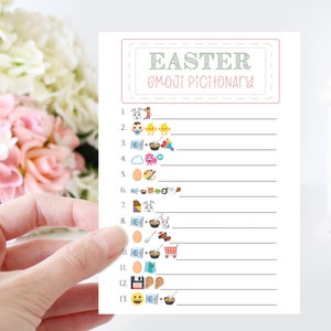 Easter Party Game, Emoji Pictionary, Zoom School Party, Family Children ...