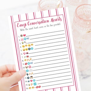 Emoji Valentine Party Game, Pictionary, Zoom School Party, Valentine's ...