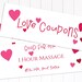 Love Coupon, Heart Coupon Book, Coupon Gift, Valentine's Day Love ...