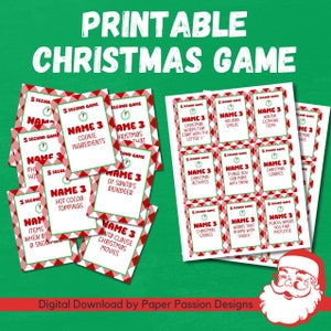 Christmas 5 Second Game | Digital Download | Christmas Party Game ...