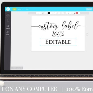 Mini Bottle Label Template Custom Label Wine or Champagne - Etsy