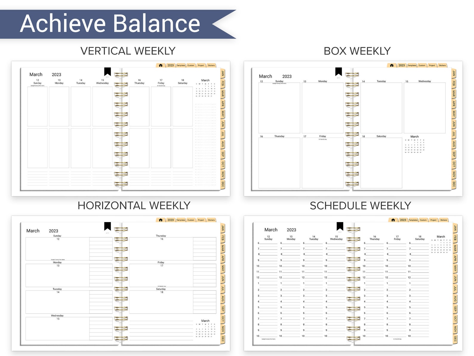 2022 2023 Digital Planner Ipad Planner Essential Daily - Etsy