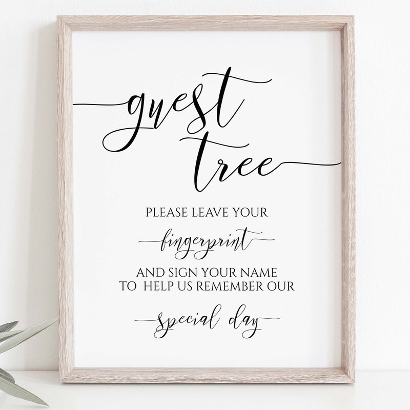 Printable Fingerprint Tree - Etsy