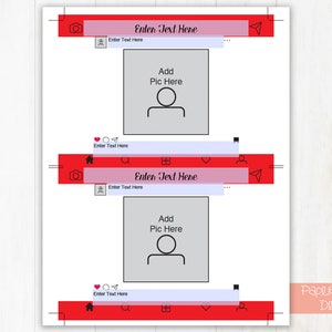 Editable Christmas Photo Card: Instagram Social Media Design (PDF) - Etsy