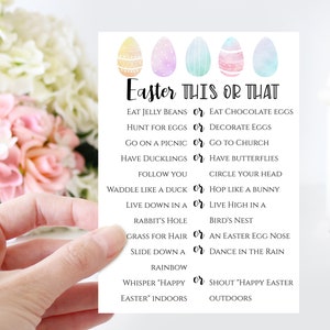 This or That Easter Game, Classroom School Party Game, Zoom Party ...