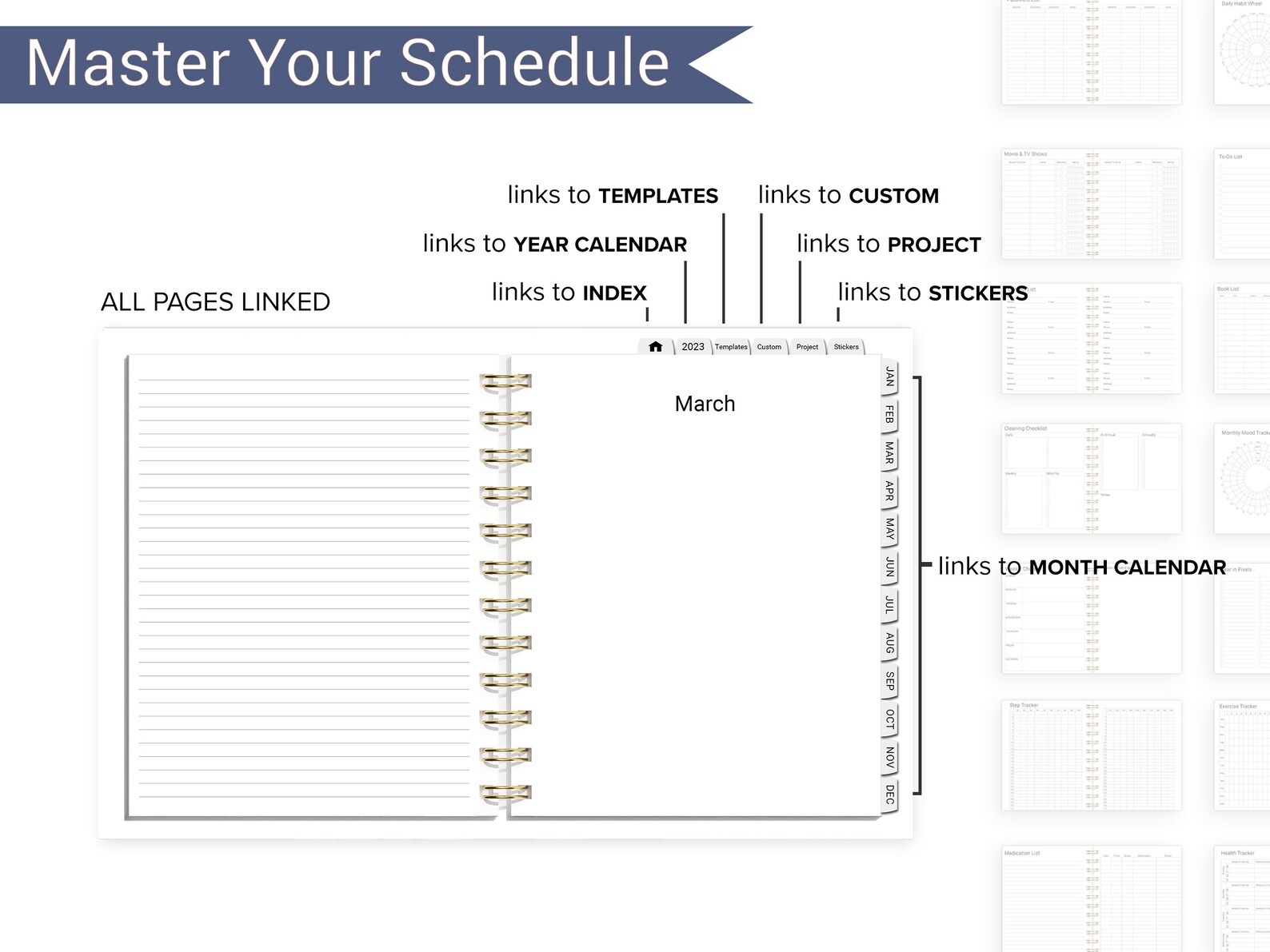 2022 2023 Digital Planner Ipad Planner Essential Daily - Etsy