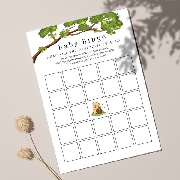Winnie the Pooh Bingo Cards - Etsy