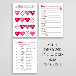 Valentine Party Game, Emoji Pictionary, Zoom School Party, Valentine's ...