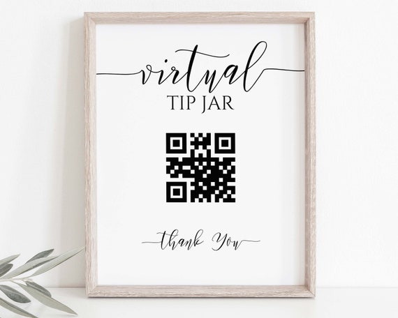 Virtual Tip Jar Template QR Code Sign Cash App Venmo Tip - Etsy Virtual Tip Jar Template QR Code Sign Cash App Venmo Tip - Etsy