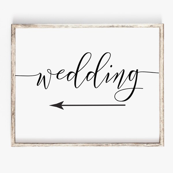 Wedding Arrow Sign - Etsy