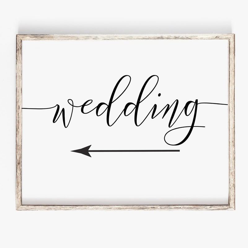 Arrow Wedding Signs - Etsy