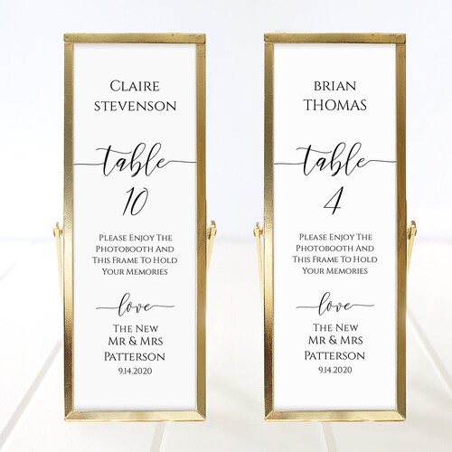 Minimalist Photo Booth Insert Card Modern Wedding Photobooth - Etsy