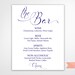 Navy Blue Wedding Bar Menu Sign Drinks Sign Reception Sign - Etsy