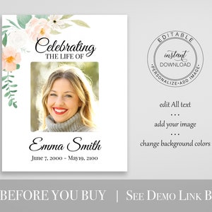 Memorial Sign Celebration of Life Celebrating the Life of - Etsy