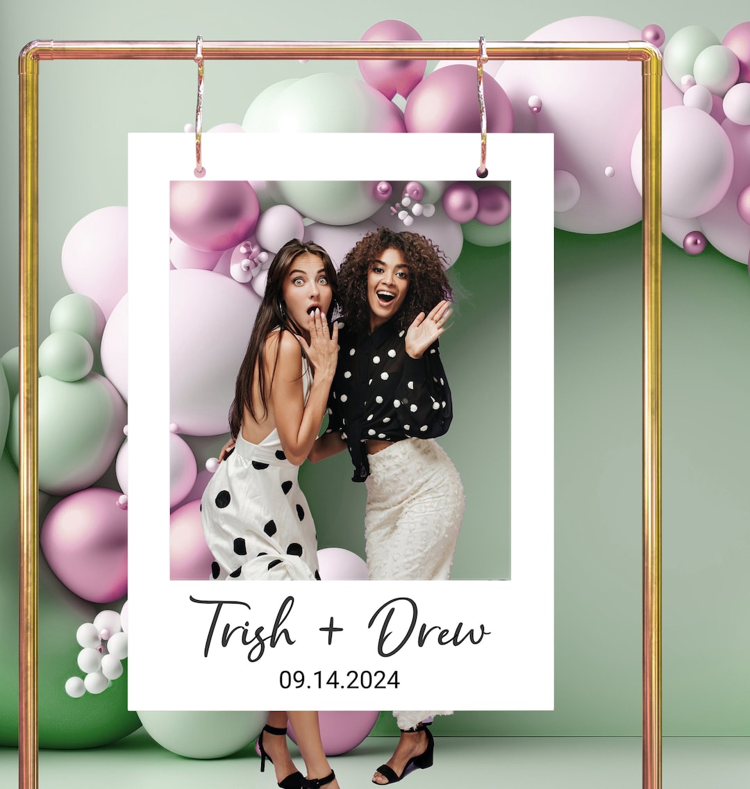 Editable Selfie Photo Prop Frame Template: Bridal Shower, Wedding ...