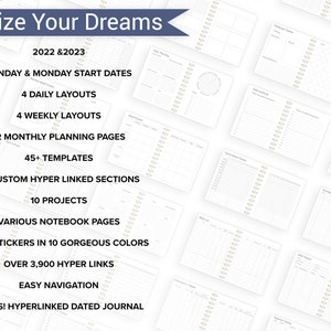 2022 2023 Digital Planner Ipad Planner Essential Daily - Etsy