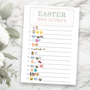 Easter Party Game, Emoji Pictionary, Zoom School Party, Family Children ...