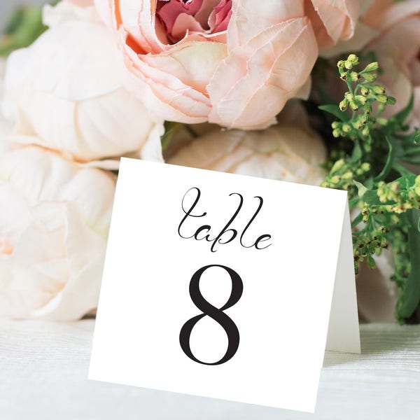 Table Number Tent - Etsy
