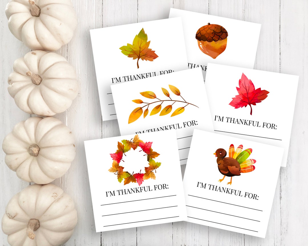 Thanksgiving Gratitude Card Template, Harvest Theme Thankful Activity ...