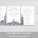 The Big Apple Bachelorette Party Invitation Template, NYC Art Design ...