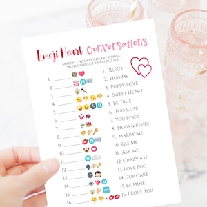 Valentine Party Game, Emoji Pictionary, Zoom School Party, Valentine's ...