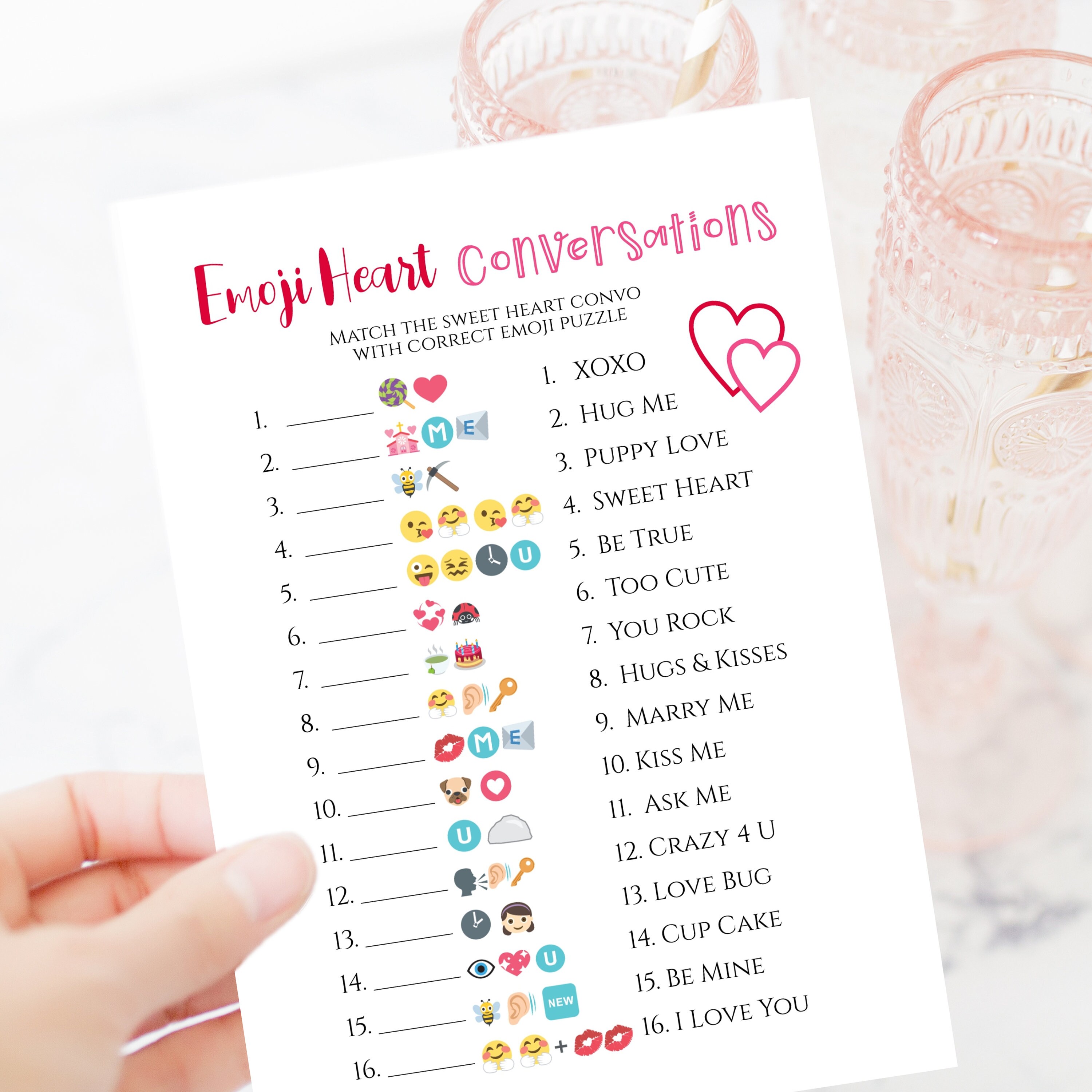 Valentine Party Game Emoji Pictionary Zoom School Party | Etsy