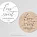 Round Wedding Tag Label Bridal Shower Favor Sticker Template - Etsy