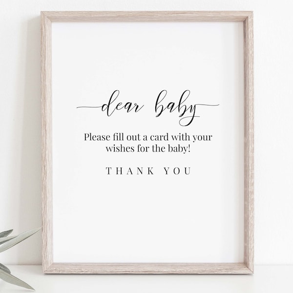 Dear Baby Letter - Etsy