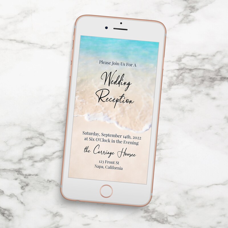 Reception Card - Etsy