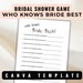 Editable Who Knows Bride Best Bridal Shower Game, Digital Download ...