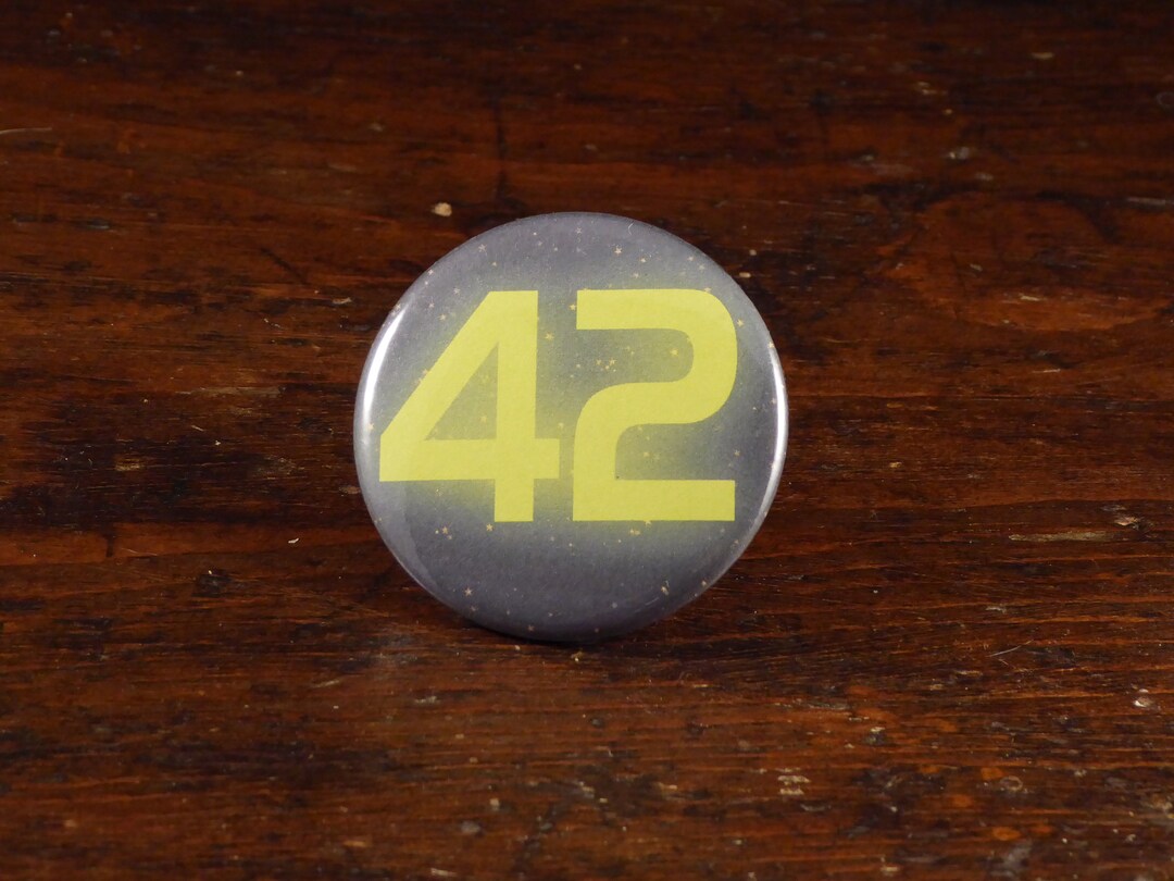 42 Hitchhiker's Guide to the Galaxy Inspired Pinback Button/badge ...