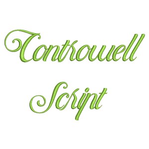 3 Sizes Controwell Script Font Embroidery Fonts BX 9 Formats Embroidery Pattern Machine BX ...