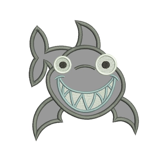 Shark Applique - Etsy