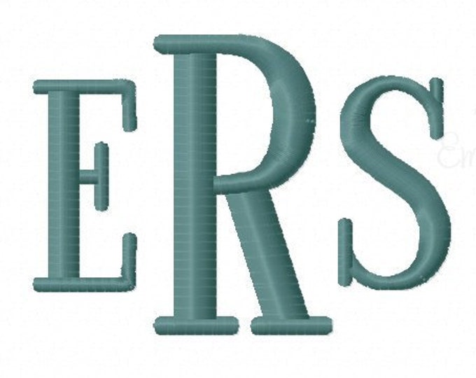 3 Sizes Roman Monogram Embroidery Fonts BX 9 Formats - Etsy