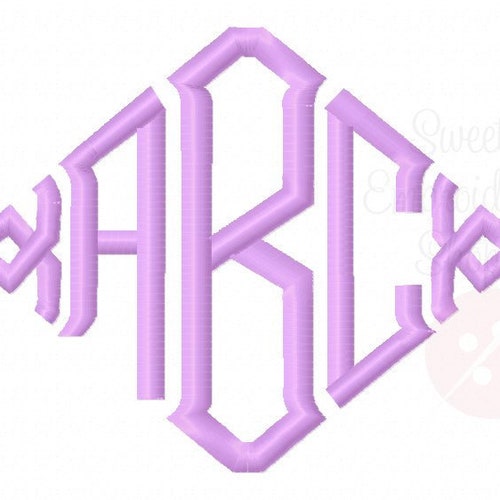 3 Sizes Roman Monogram Embroidery Fonts BX 9 Formats - Etsy