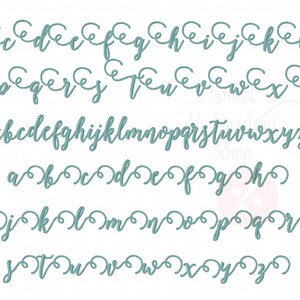 3 Sizes Octivia Script Font Embroidery Fonts BX 9 Formats Embroidery ...