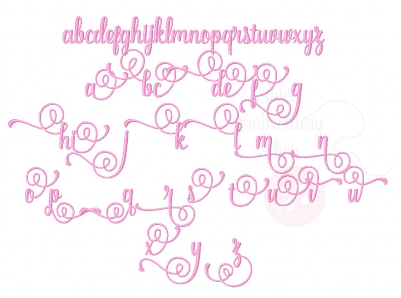 5 Sizes Anthem Font Embroidery Fonts BX Set 3 9 Formats - Etsy