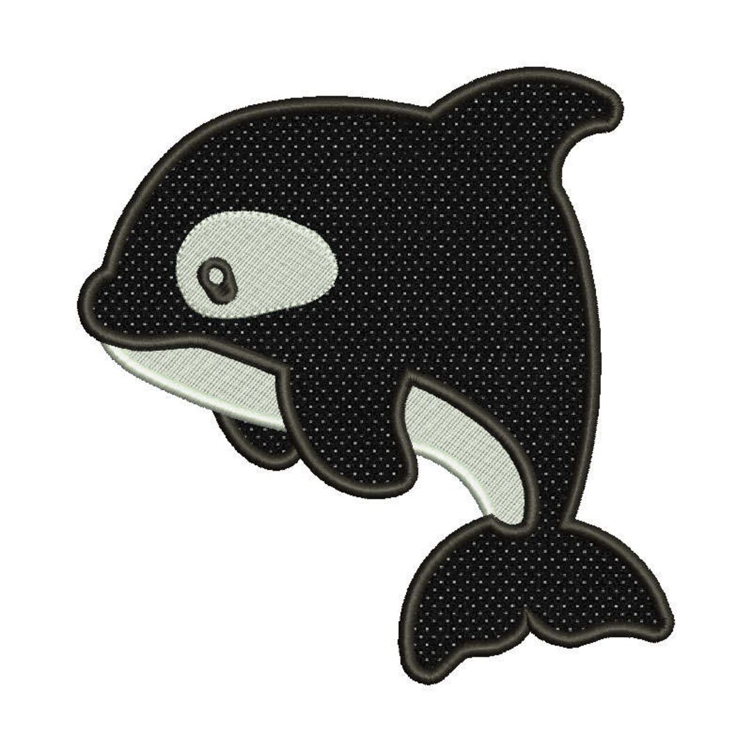 Dolphin Applique Design 8 Sizes Included.machine Embroidery Design ...