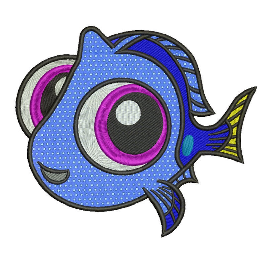 Finding Dory Applique Design 8 Sizes Included.machine Embroidery Design ...