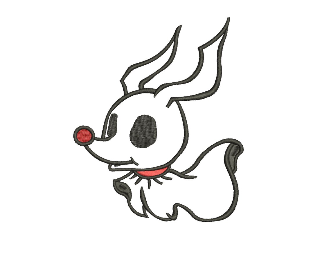 Zero Nightmare Applique Design 7 Sizes Machine Embroidery - Etsy