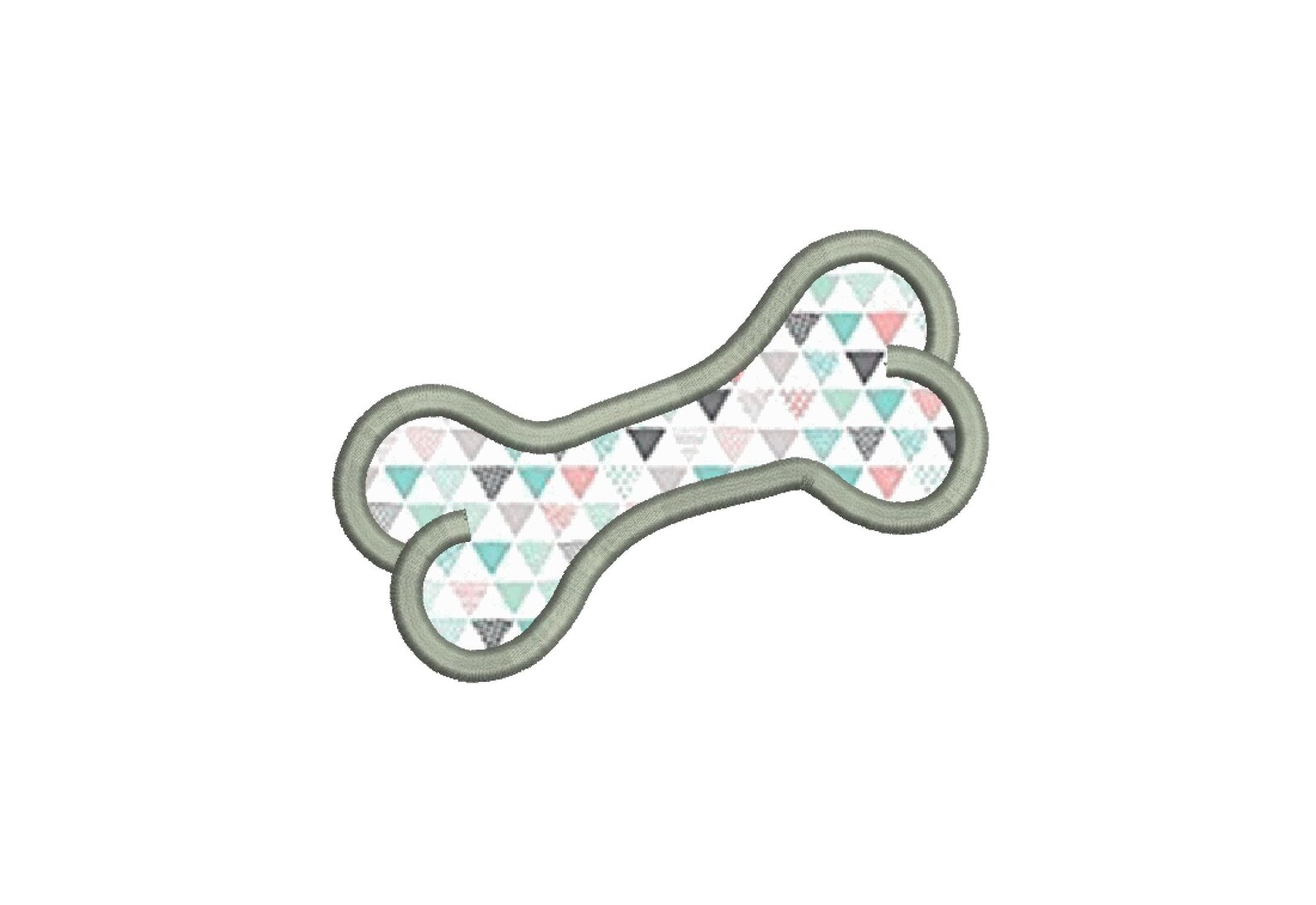 Dog Bone Appliqué Design 8 Sizes Included.machine Embroidery | Etsy