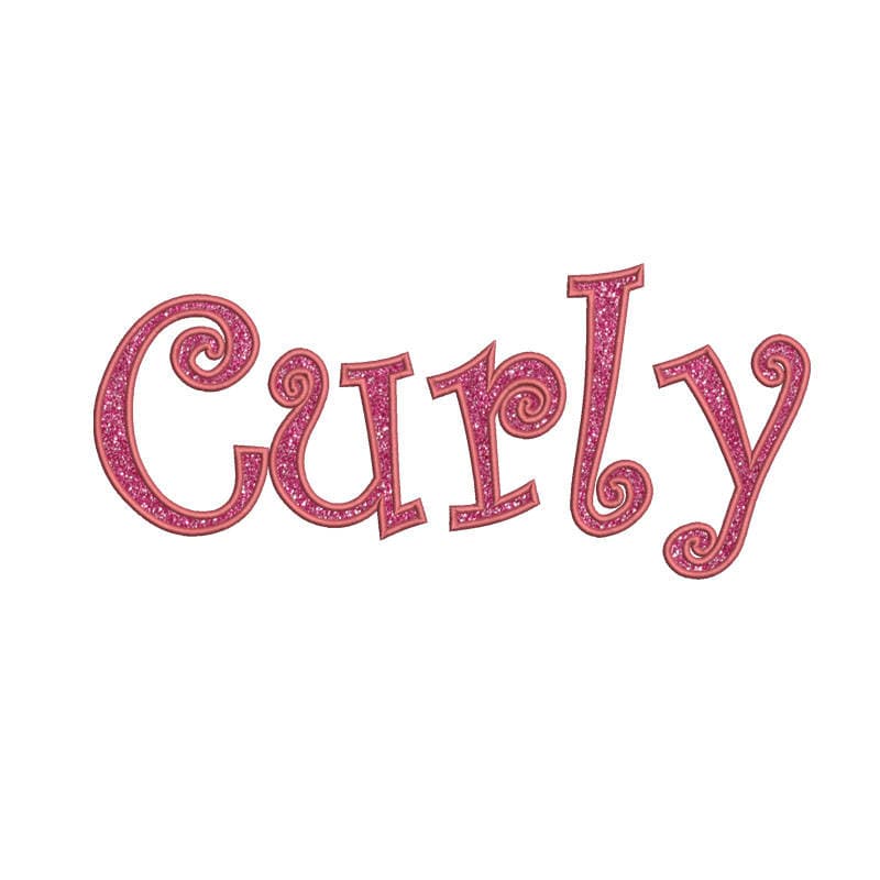 Curly Letters - Etsy