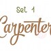 4 Size Ballantines Script Font Embroidery Fonts BX 9 Formats Embroidery ...