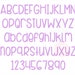 6 Size Beneath Font Embroidery Fonts BX 9 Formats Embroidery Pattern ...