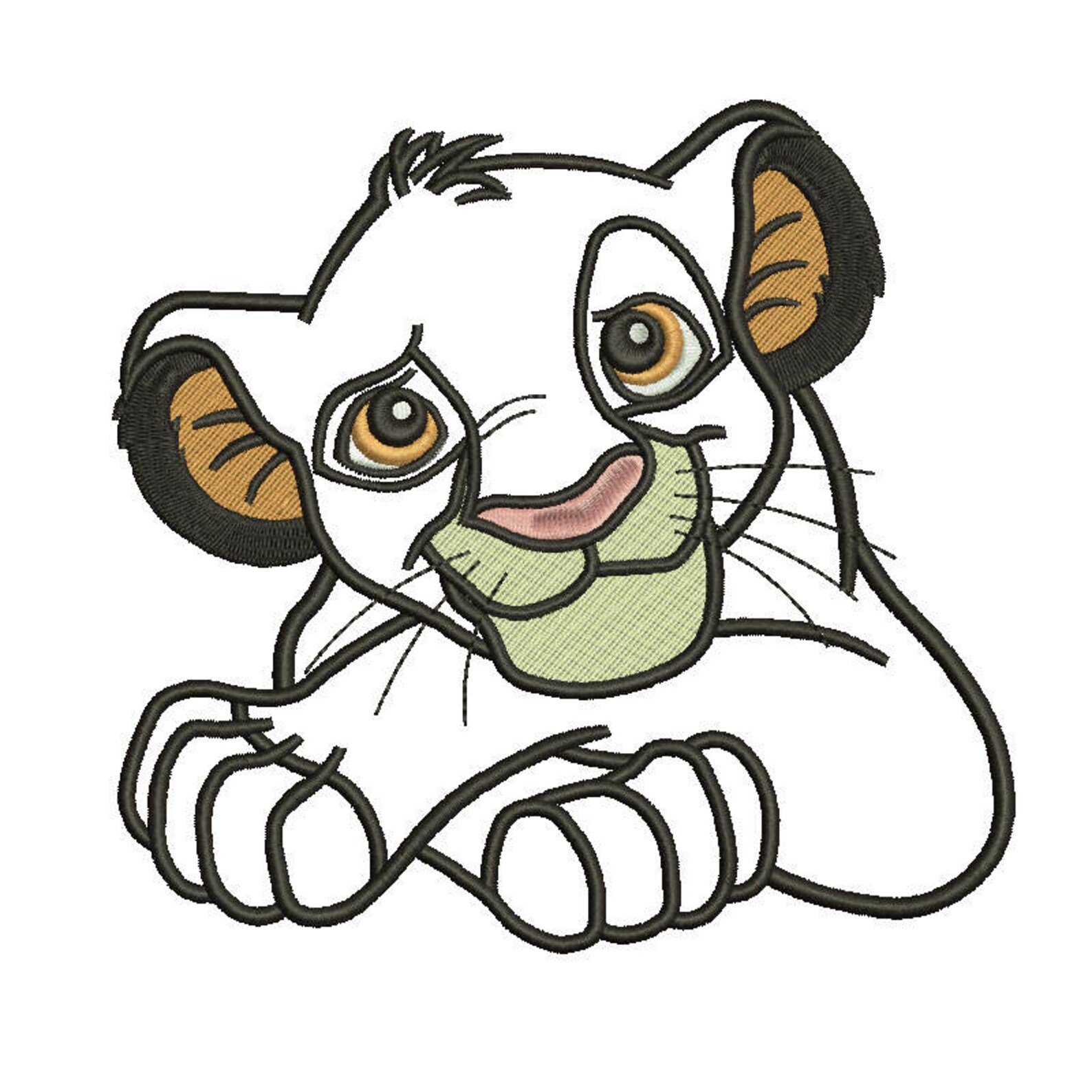 Lion King Applique Design 9 Sizes Included.machine Embroidery - Etsy