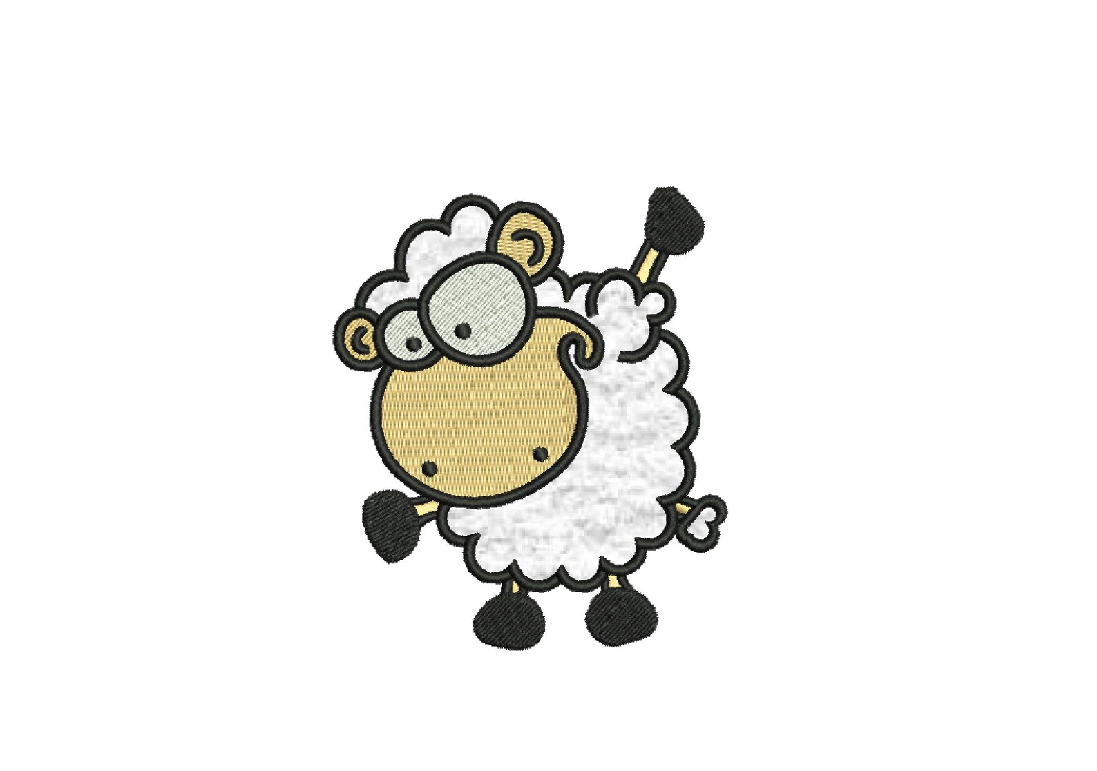 Sheep Appliqué Design 4 Sizes Included.machine Embroidery Design. Baby ...