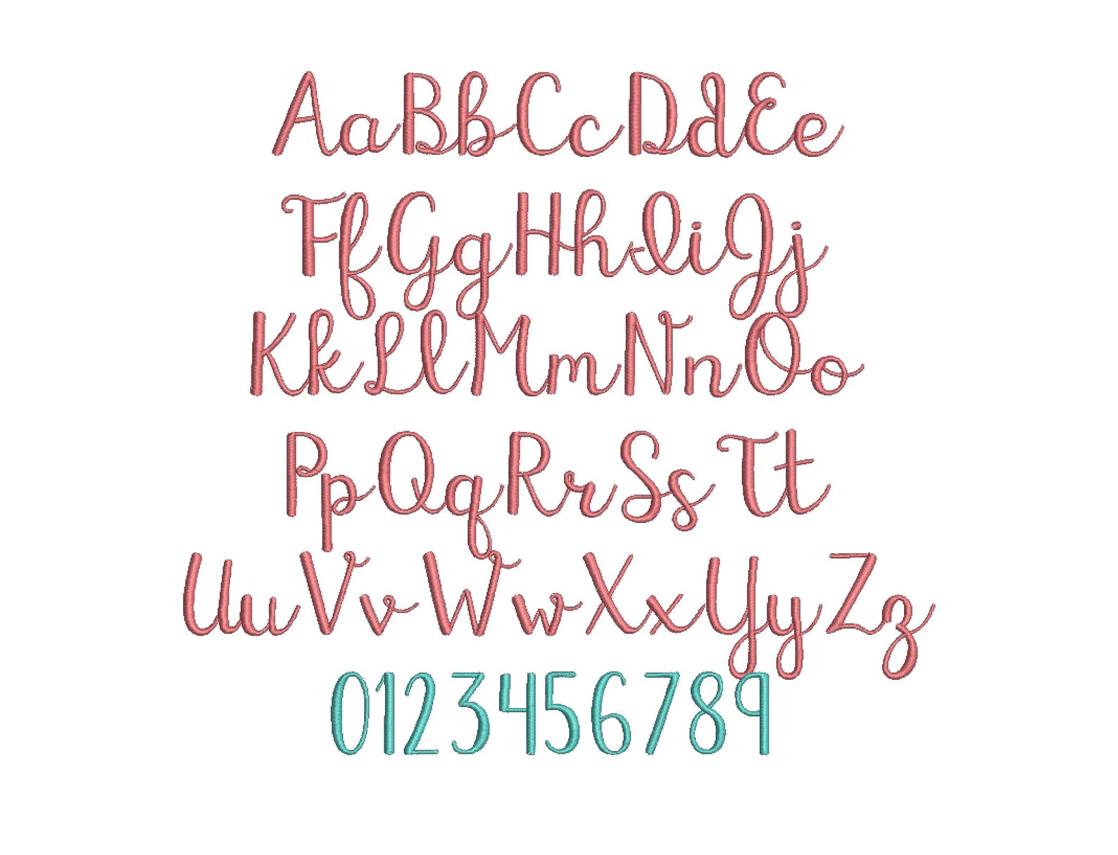 3 Size Eliza Font Embroidery Fonts BX Set1 9 Formats - Etsy