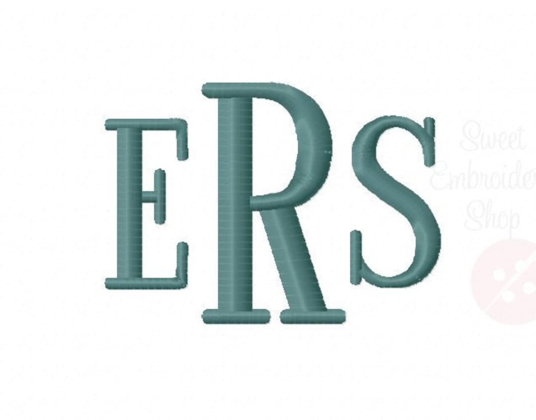 3 Sizes Roman Monogram Embroidery Fonts BX 9 Formats Embroidery Pattern ...
