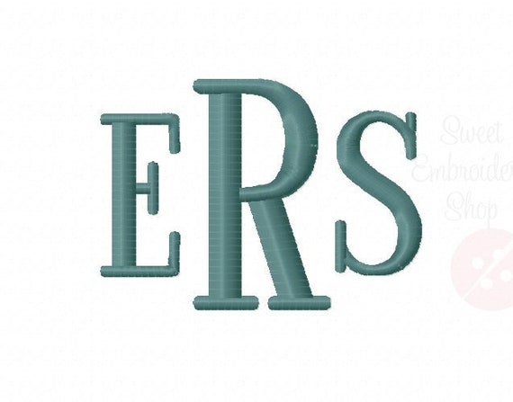 3 Sizes Roman Monogram Embroidery Fonts BX 9 Formats - Etsy